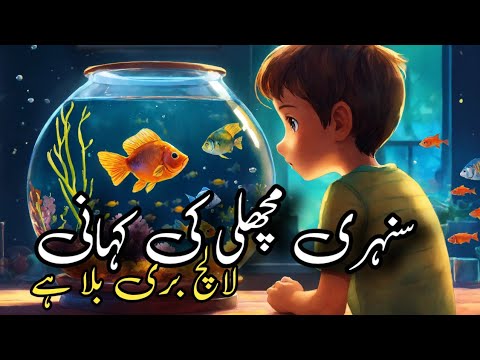 Sunehri Machli Ki Kahani | Golden Fish Story In Urdu | Lalach Buri Bala ...