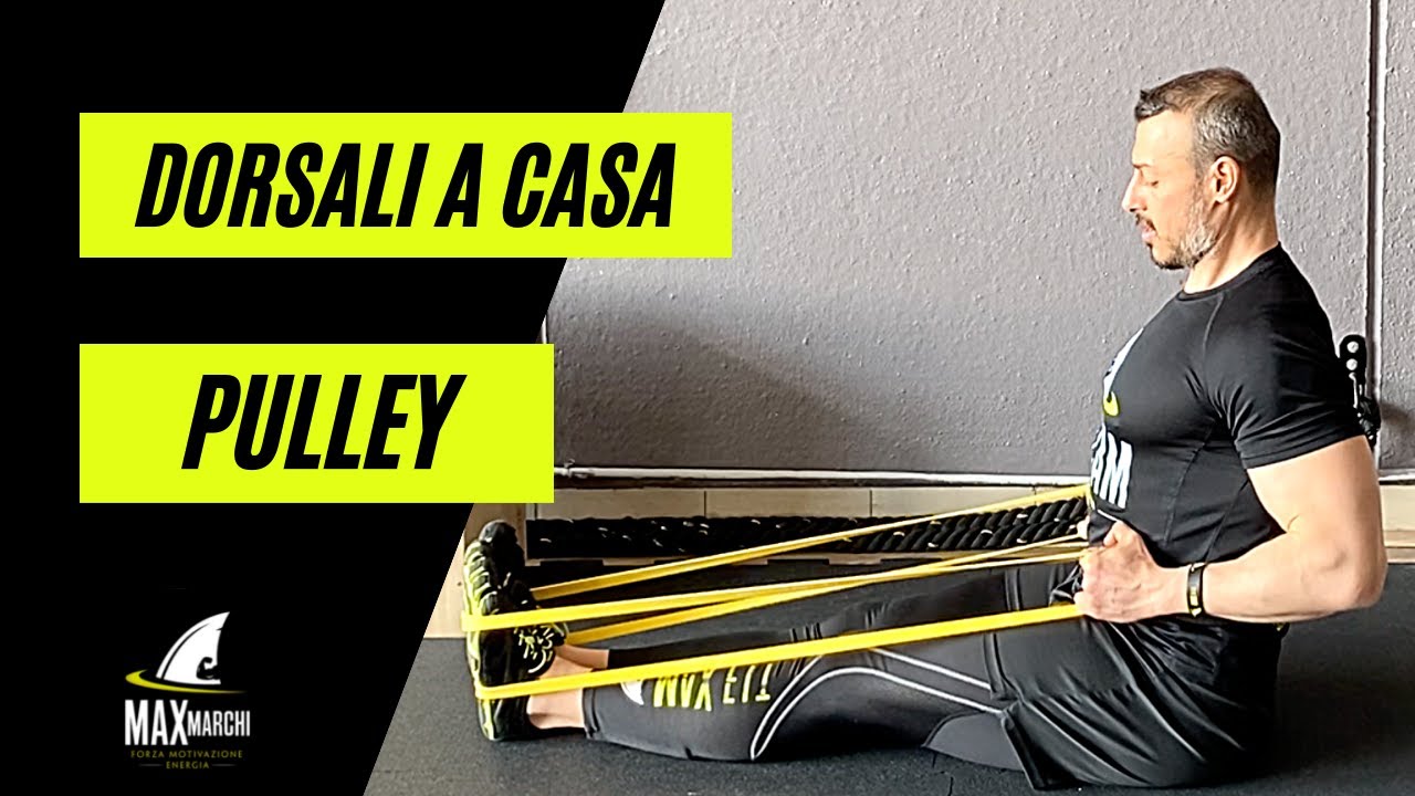 Dorsali a Casa Pulley Con Elastico - YouTube