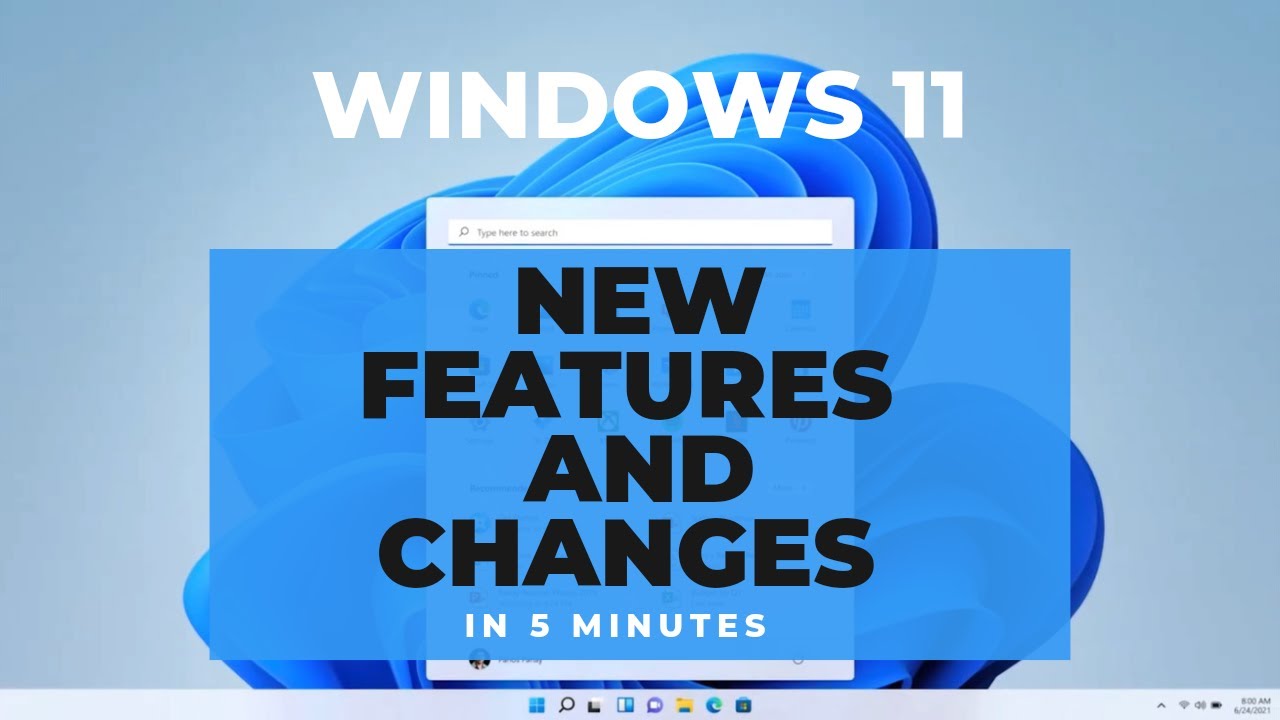 Windows 11 | Top Features and Changes | In 5 Minutes Only | System ...