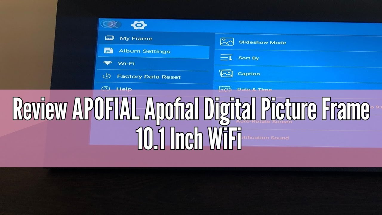 Review APOFIAL Apofial Digital Picture Frame 10.1 Inch WiFi Digital ...