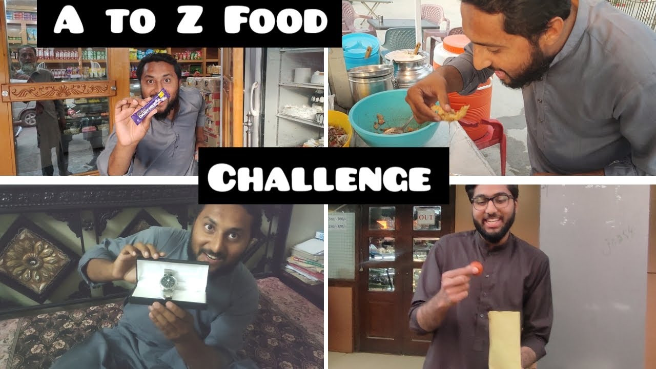 A to Z food challenge with mamo 😂 | Food Challenge - YouTube