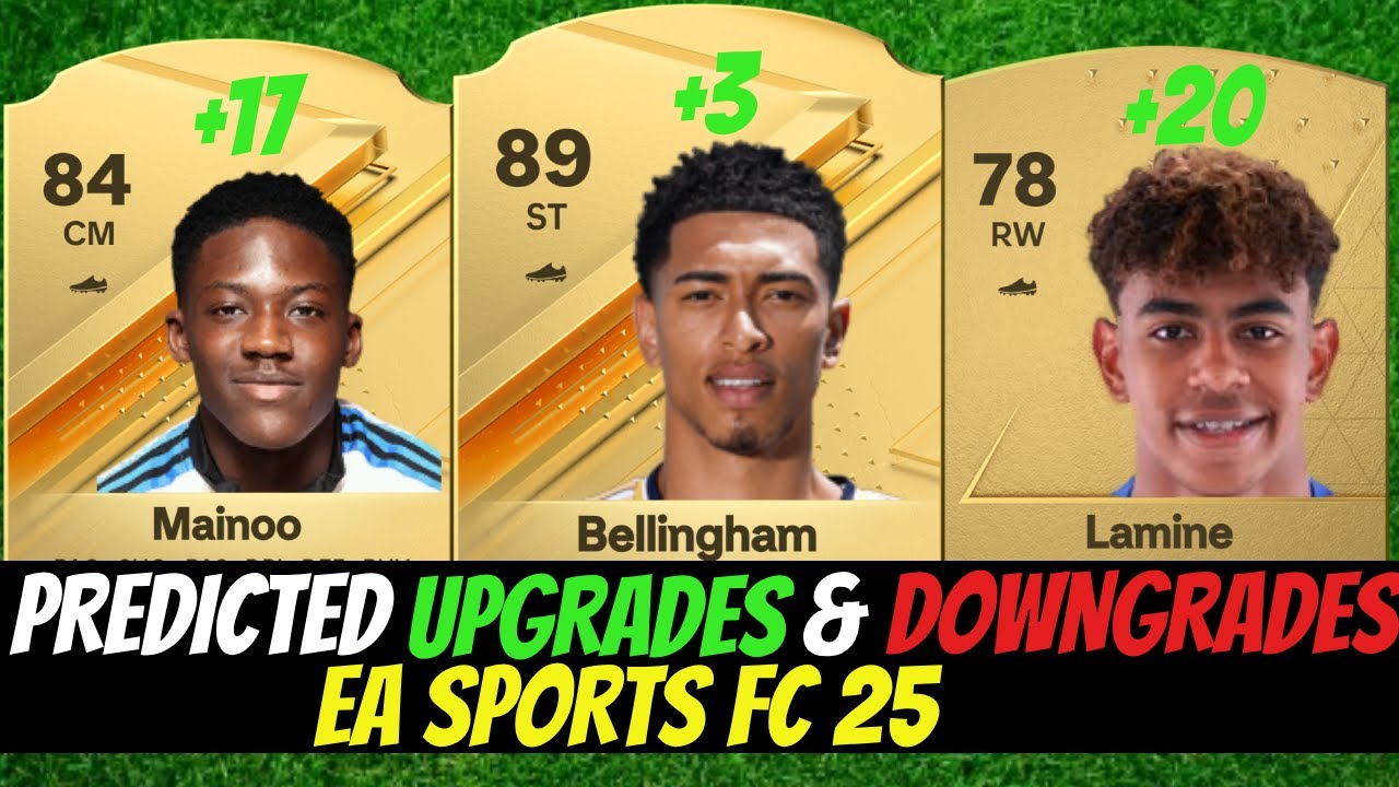 Predicted FC 25 Ratings of Football Stars featuring Bellingham, Palmer ...