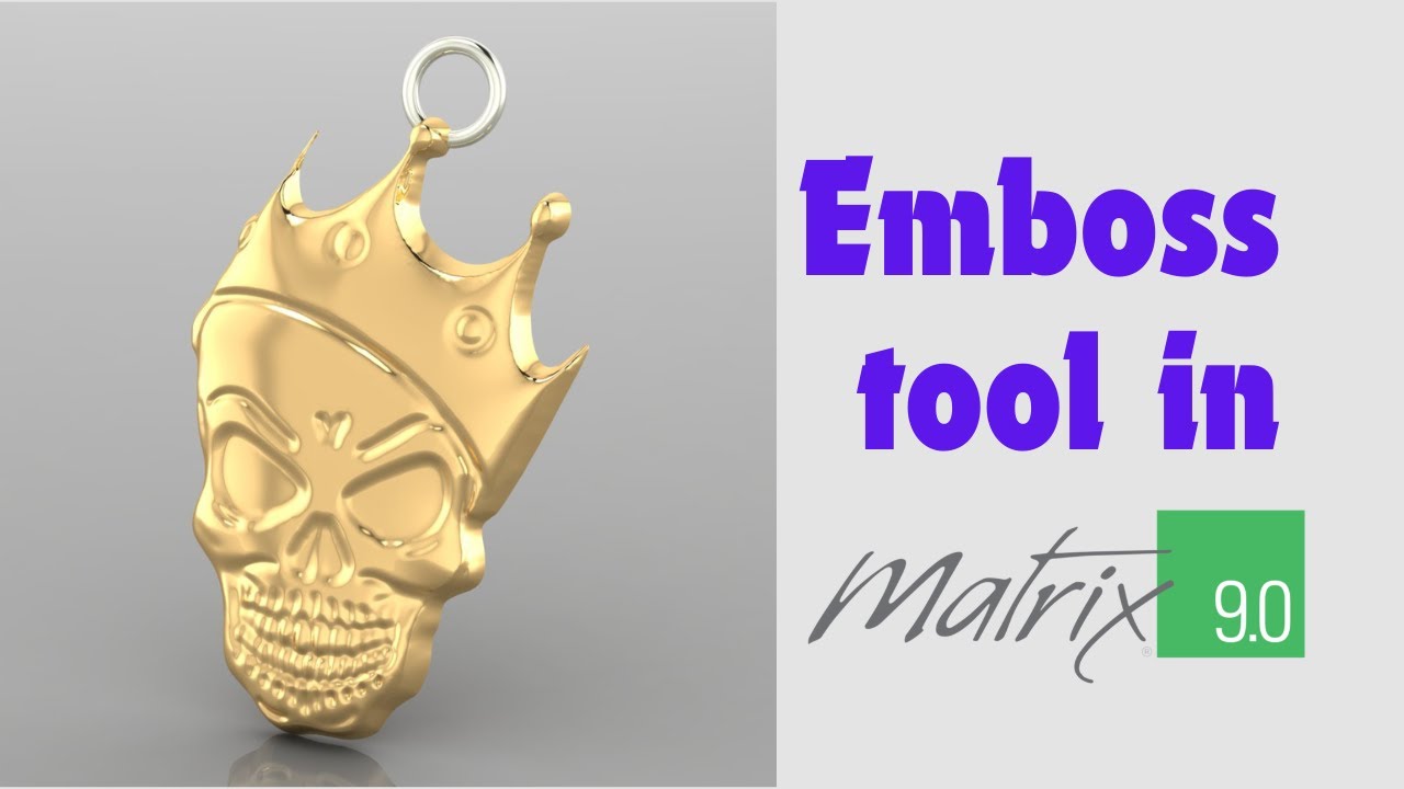 Master the Emboss Tool in Matrix 9.0 | 3D Jewelry Design Tutorial - YouTube