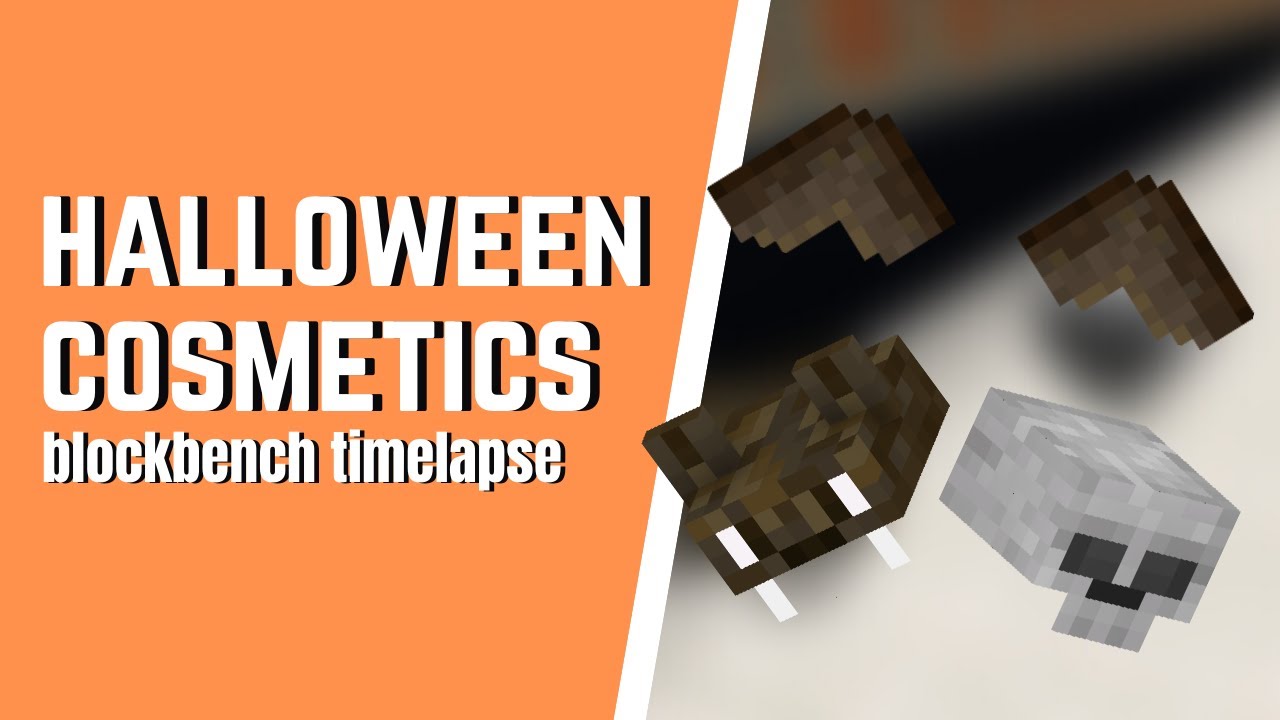 Halloween cosmetics | Blockbench timelapse - YouTube