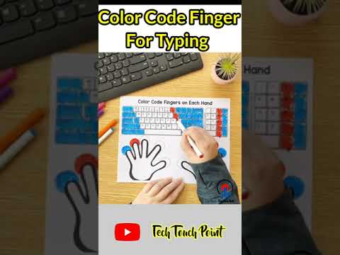 Color Code Fingers for Typing - YouTube