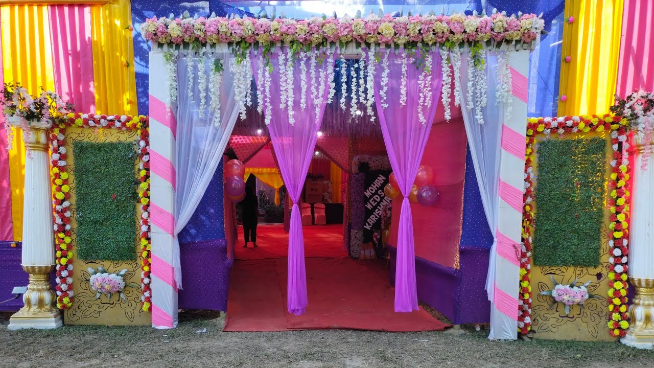 Garib Ghar Ke Shadi Decoration || Poor Home Marriage Decoration 🛖KM ...