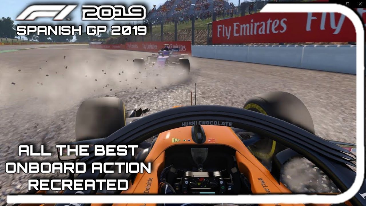 F1 2019 RECREATION: ALL THE BEST ONBOARD ACTION FROM SPAIN 2019 - YouTube