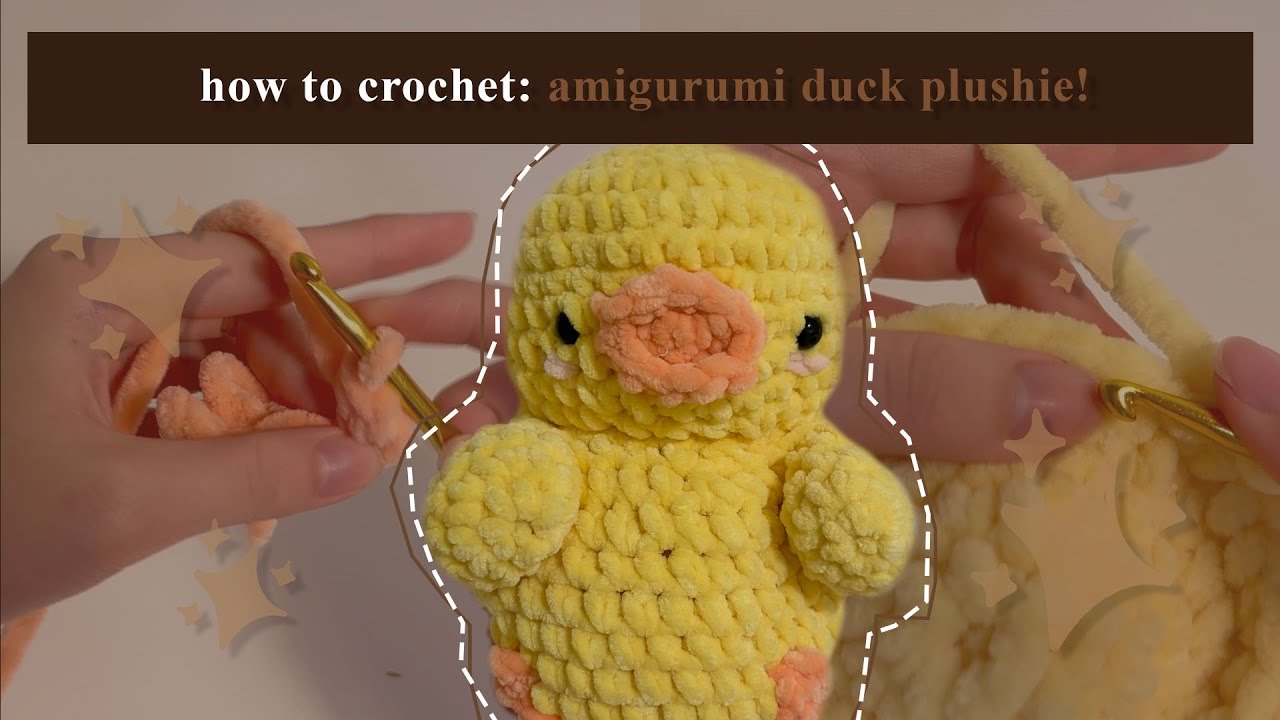 how to crochet: amigurumi duck plushie! - YouTube