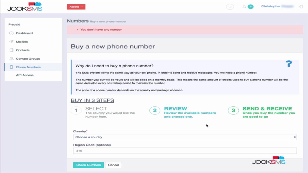 SMS Marketing Tutorial - Buying Your First Phone Number - YouTube