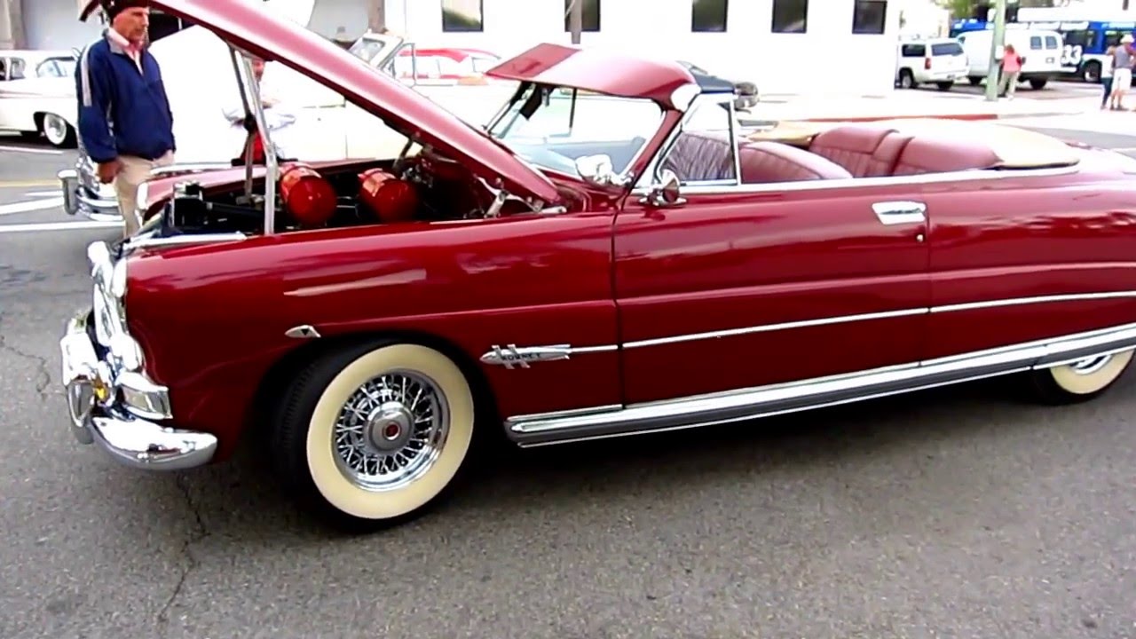 Rare classic Hudson Hornet convertible at Cruisin' Grand - YouTube