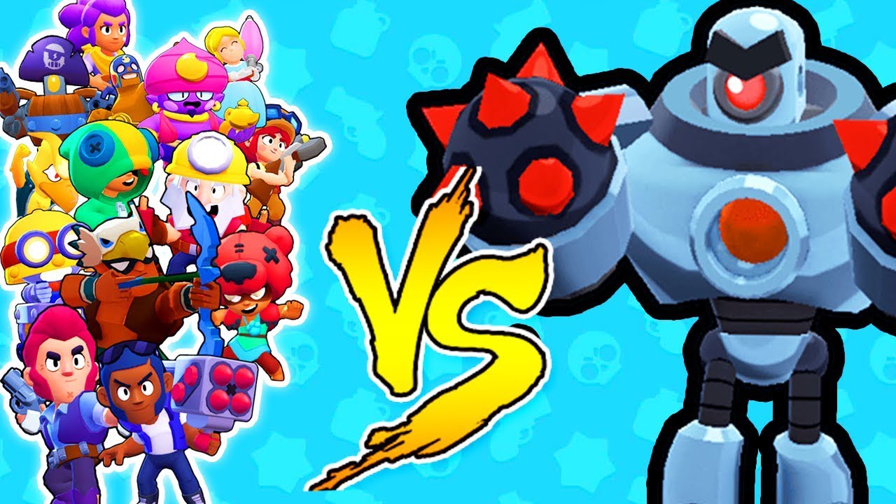 ROBOT VS TÜM KARAKTERLER !! Brawl Stars - YouTube