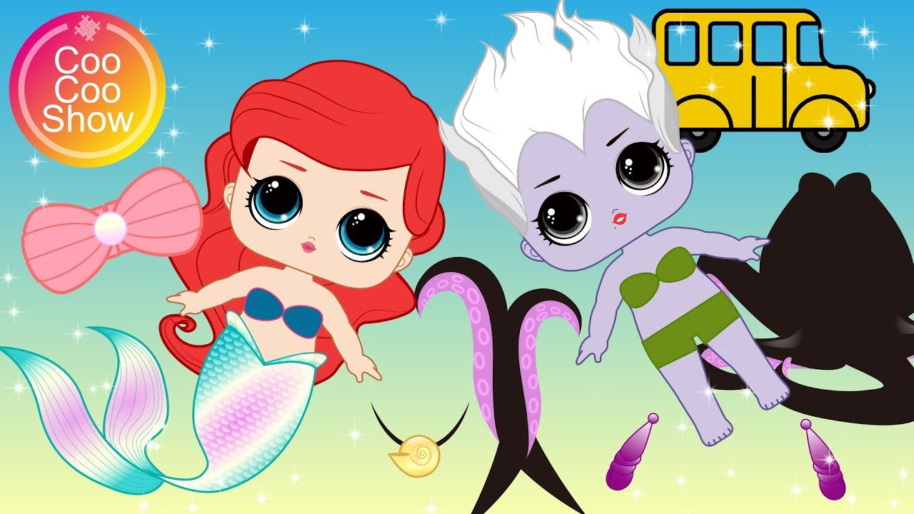 DIY Dolls Hacks ! Princess Costumes with Mermaid in babybus - Coo Coo ...