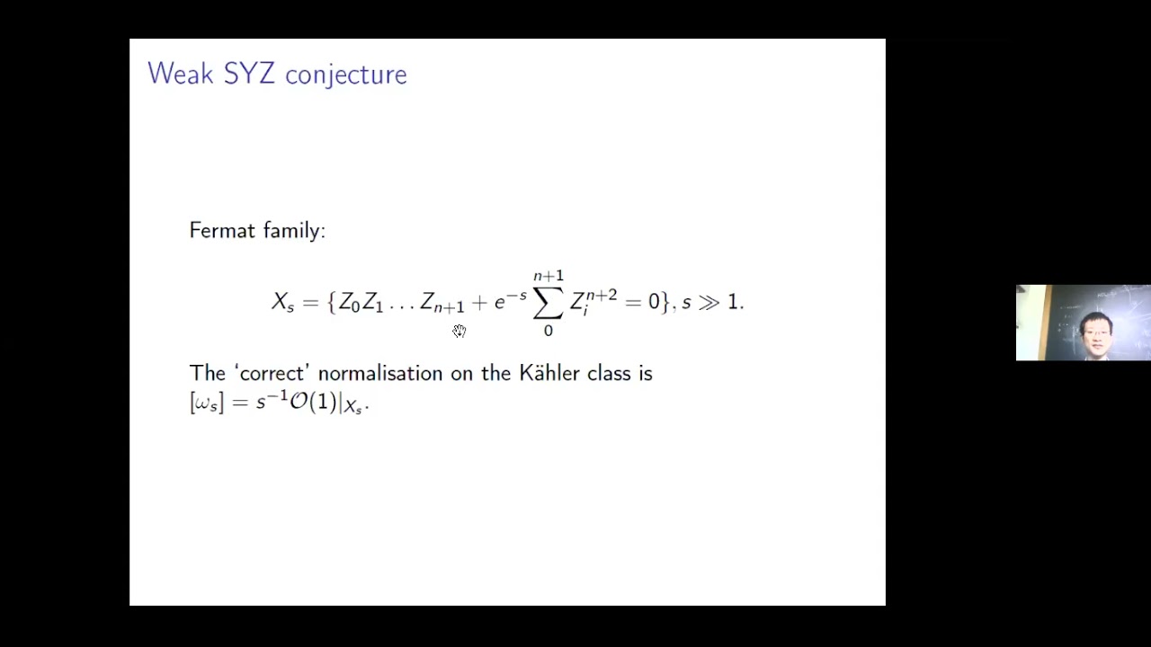Yang Li : Metric SYZ conjecture - YouTube