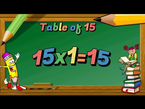 15 times table | multiplication of 15| - YouTube