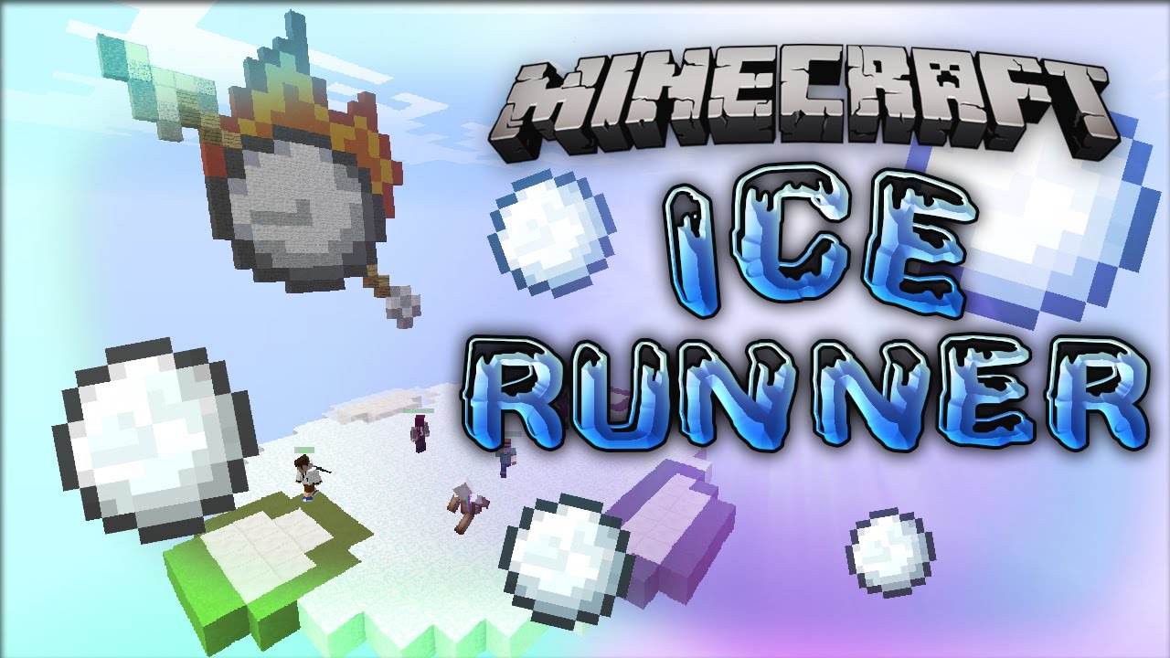 Minecraft Mini-Game - ICE RUNNER PART 2 - YouTube