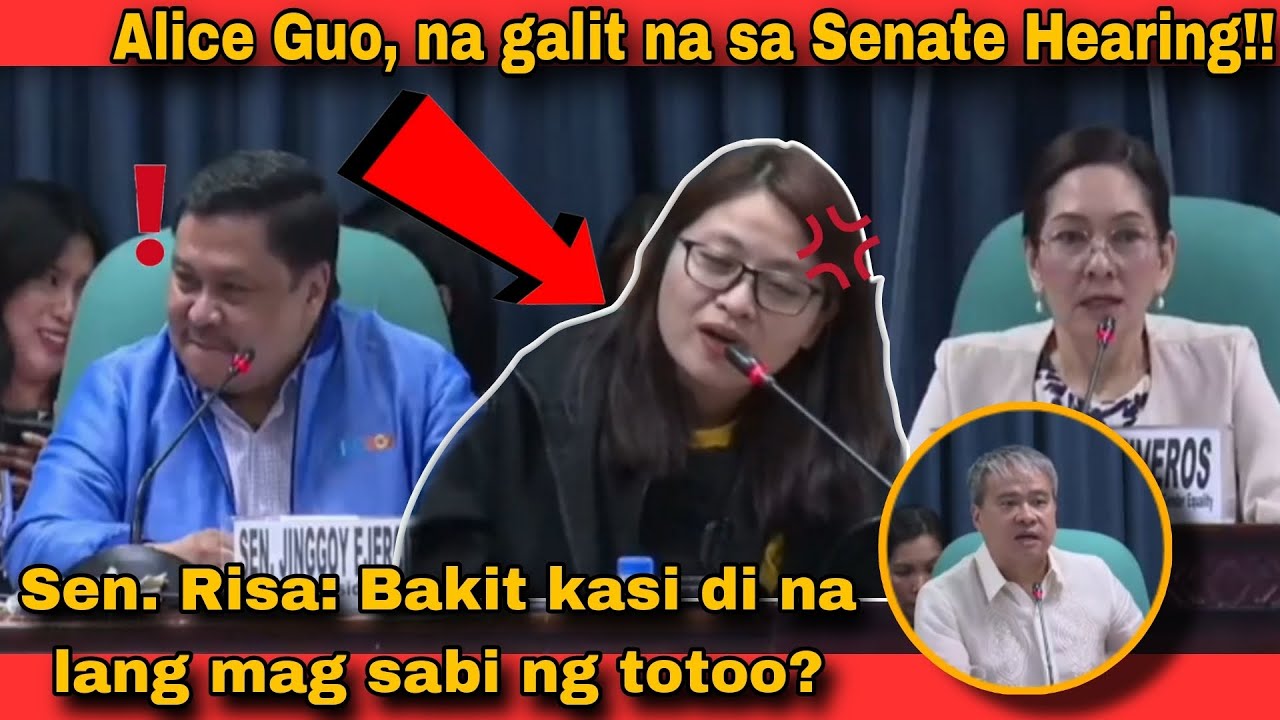 Senate Hearing, Sept. 9, 2024. Senators cite ALICE GUO in contempt for ...