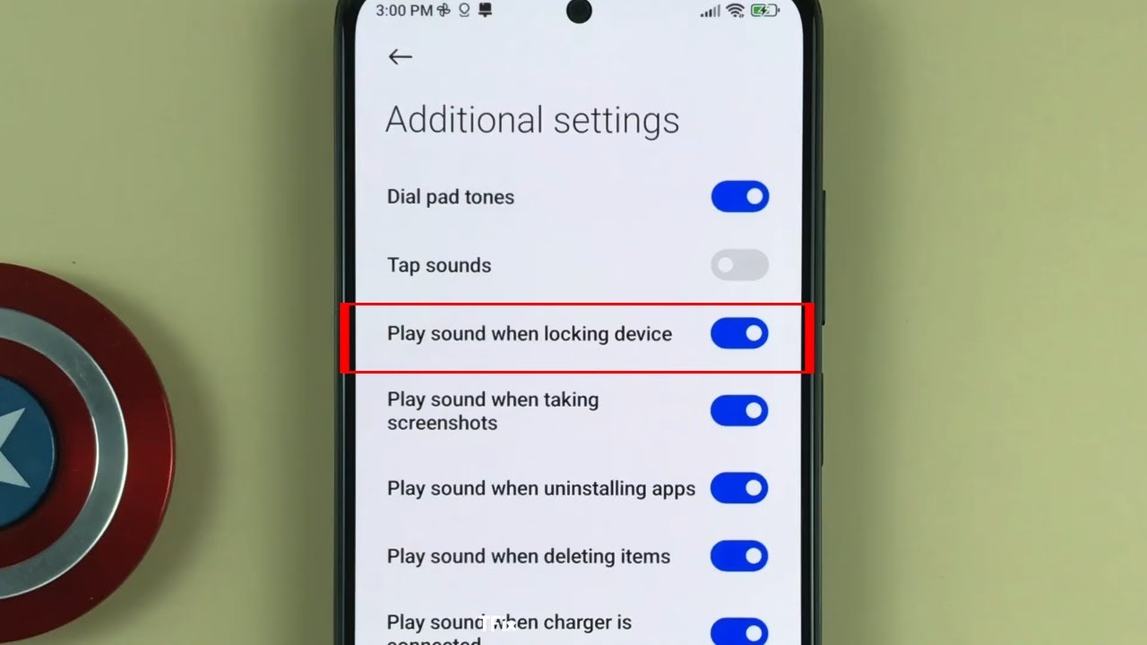 How to turn on/off the lock sound, turn off the phone screen on Xiaomi ...
