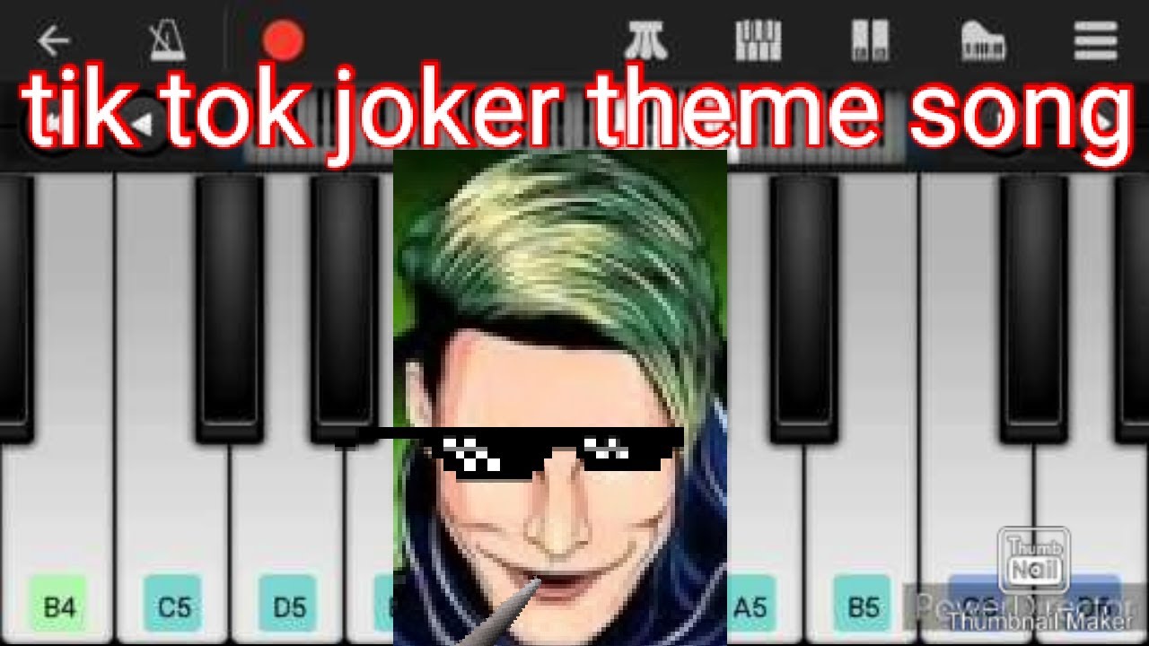 Tik tok joker theme song on piano. - YouTube