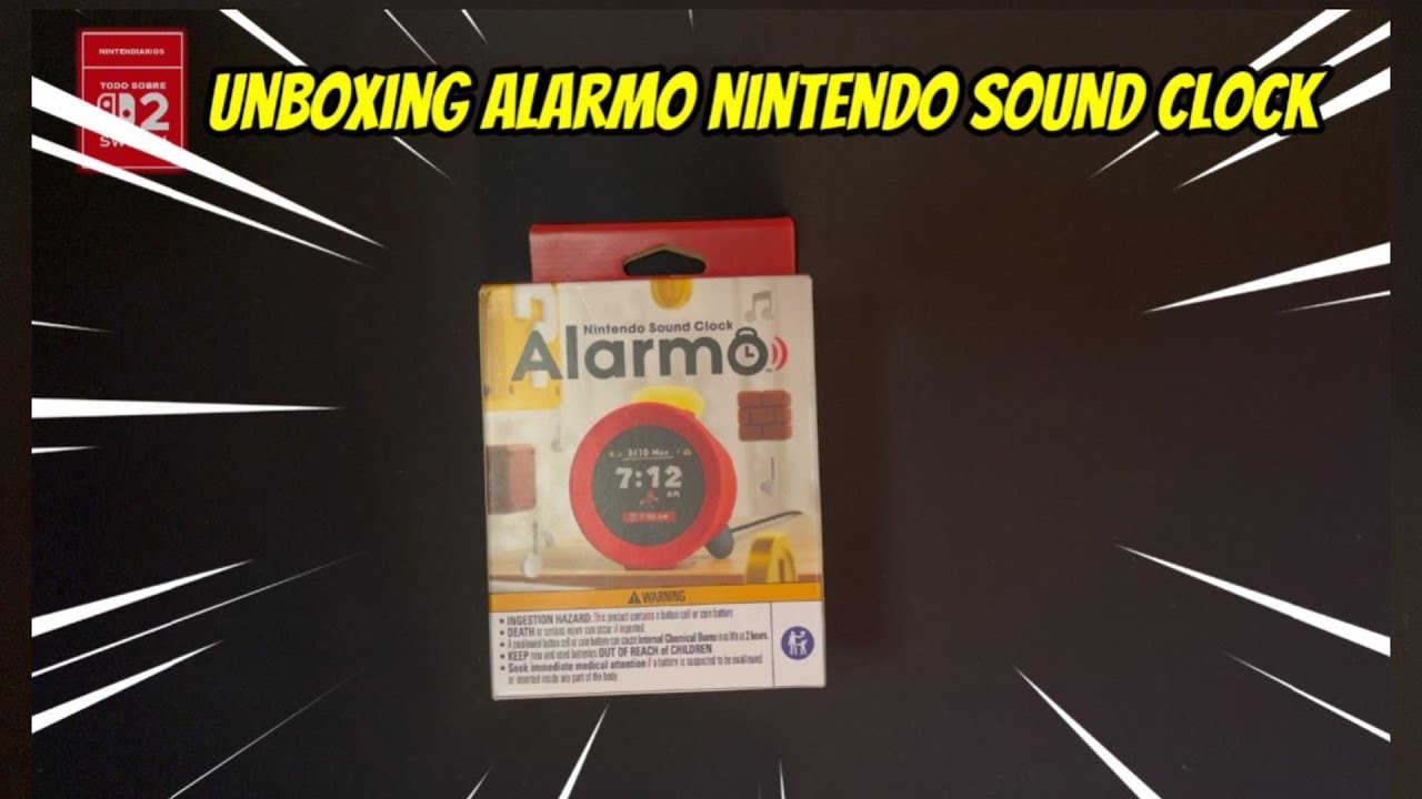 Unboxing y review de ALARMO Reloj Despertador de Nintendo - YouTube