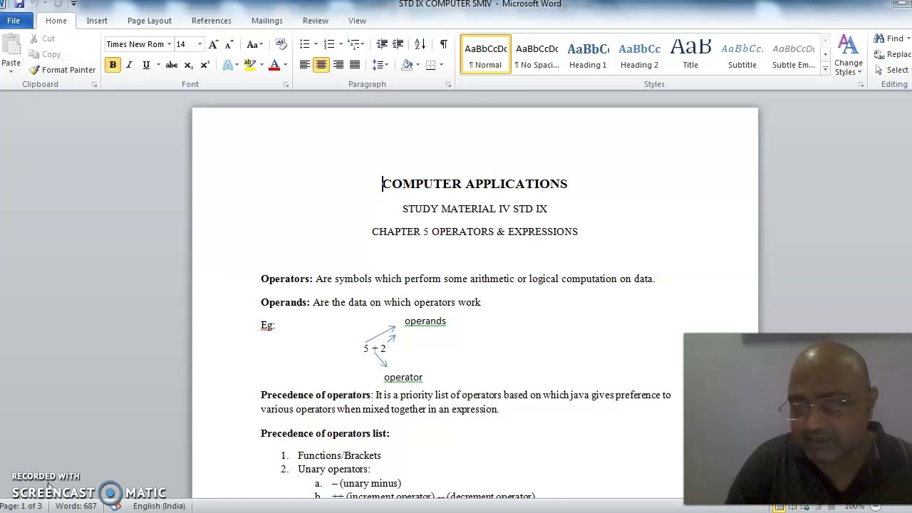 OOPS JAVA OPERATORS VID 9 - YouTube
