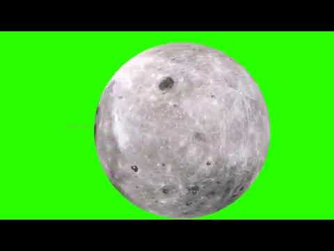 moon green screen video - YouTube