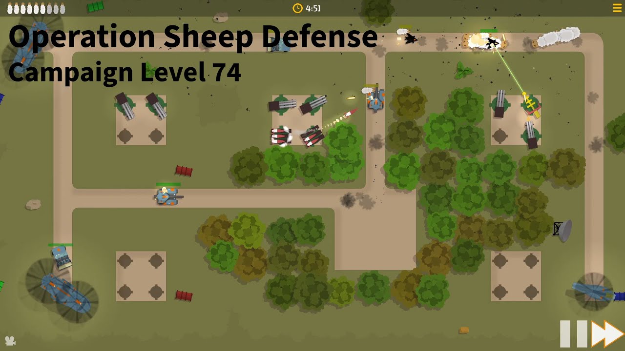 Operation Sheep Defense Campaign Level 74 - YouTube