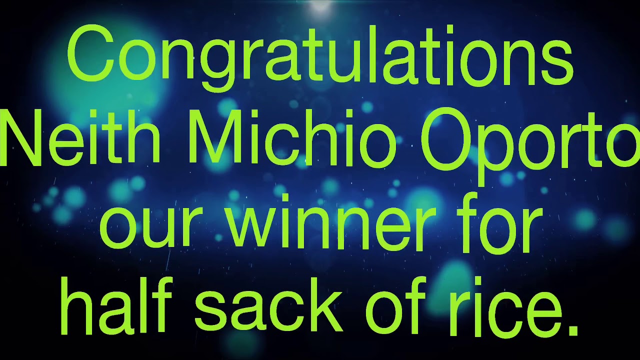 First Raffle Draw Winner - YouTube