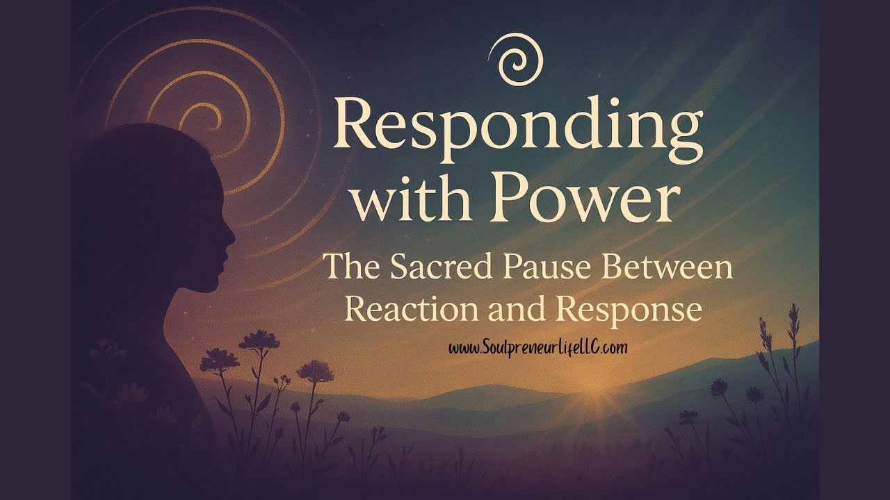 🌀 Responding with Power: The Sacred Pause Between Reaction and Response ...