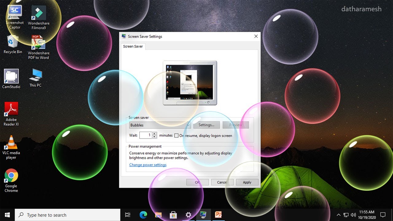 How to Set Screen Saver In Windows 10 - YouTube