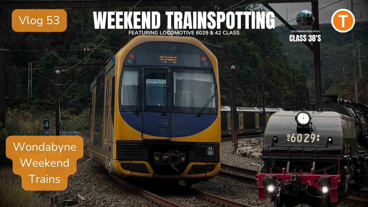 Rail Down Under Vlog 53 - Weekend Trains at Wondabyne - Featuring The ...