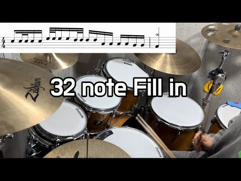 [Groove Music] 32 Note Fill In ( Easy) - YouTube