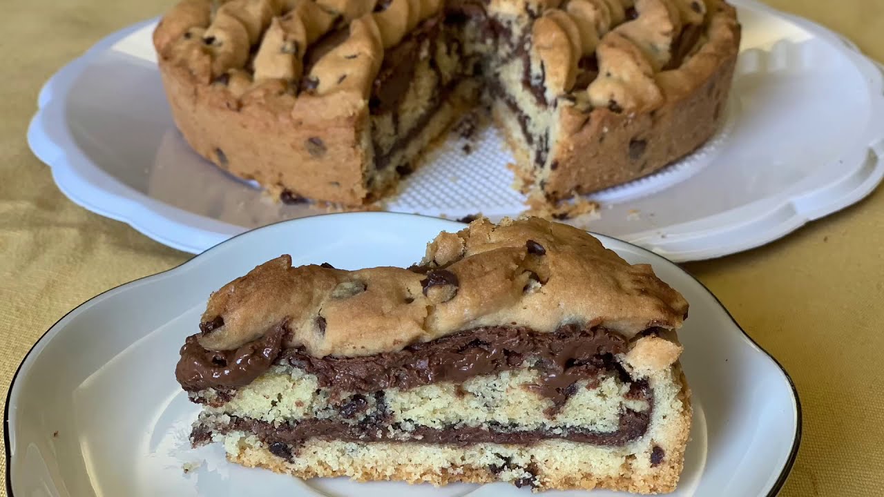 CROSTATA COOKIES 2 STRATI DOPPIA NUTELLA - YouTube