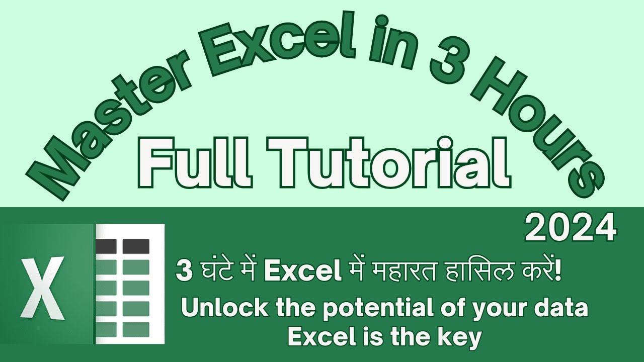 Mastering Excel The Ultimate Guide For Beginners To Advanced Users Full 3 Hour Tutorial Youtube
