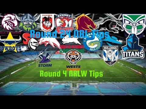 Round 24 NRL Tips/Round 4 NRLW Tips - YouTube