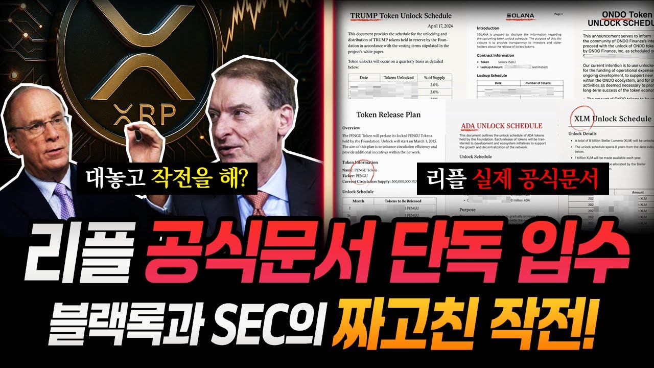 긴급 리플 공식 문서 단독 입수🚀 세력들의 계획적인 하락” 지금 속으면 평생 후회합니다 리플 리플코인 리플코인전망