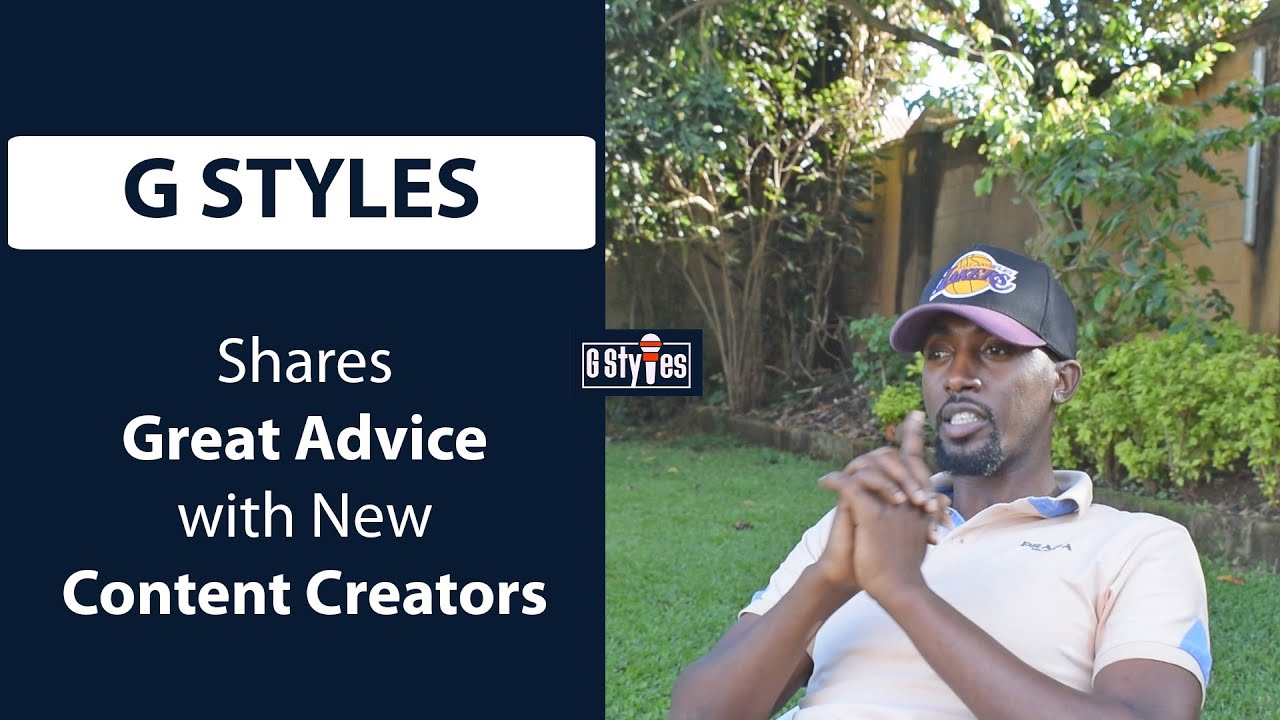 G Styles - Shares Great Advice with New Content Creators | G Styles ...