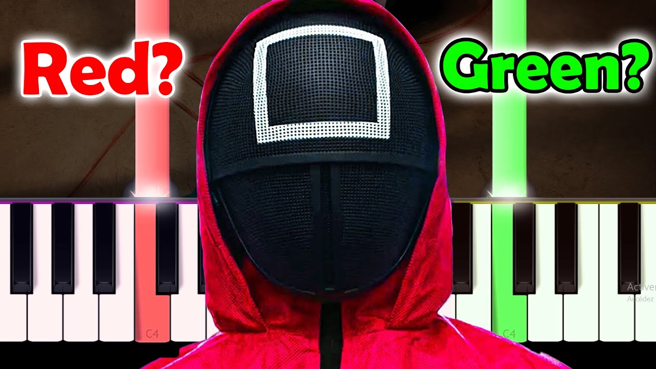 Squid Game - Green Light or Red Light? - EASY Piano tutorial - YouTube