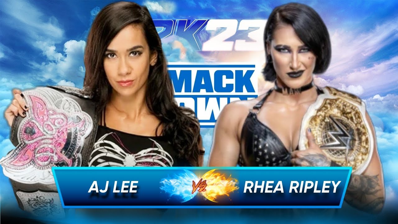 WWE 2K23 - AJ Lee VS Rhea Ripley | WWE SmackDown - YouTube