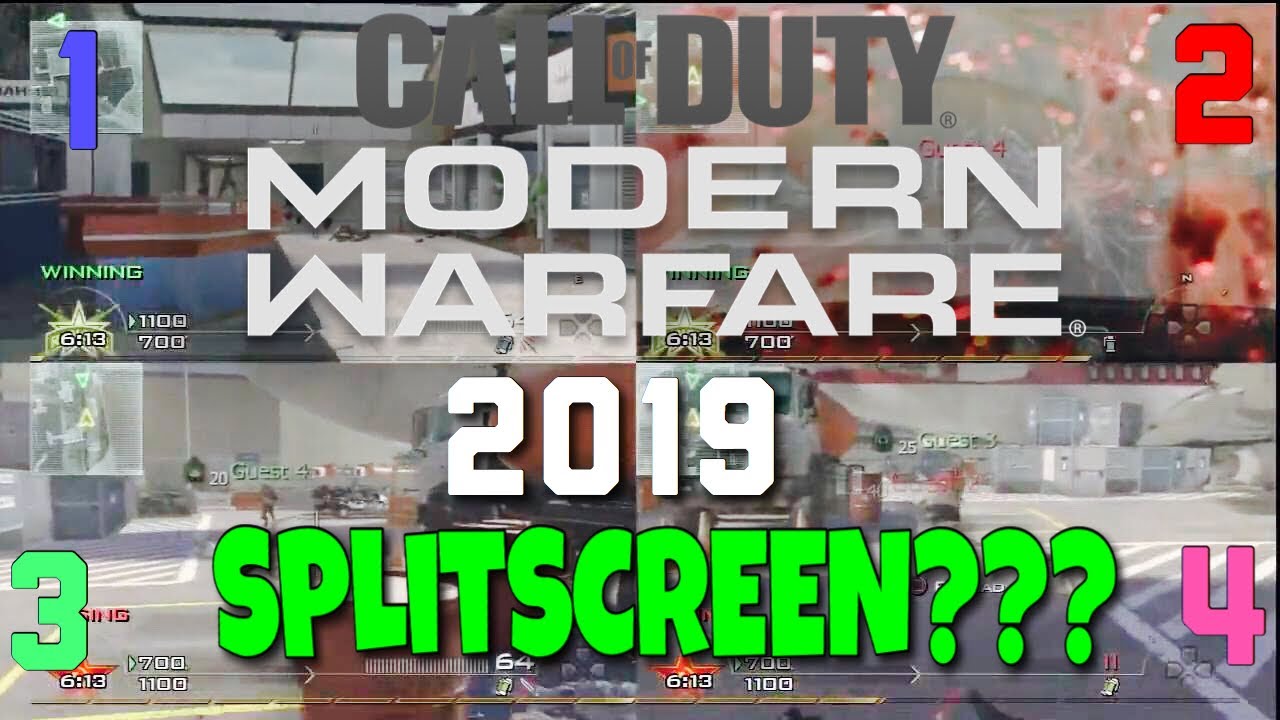 SPLITSCREEN 4 JOGADORES - CALL OF DUTY MODERN WARFARE 2019 ? - YouTube
