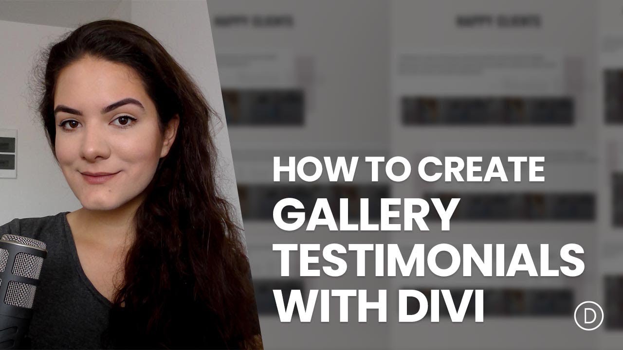 How to Create Stunning Gallery Testimonials with Divi - YouTube