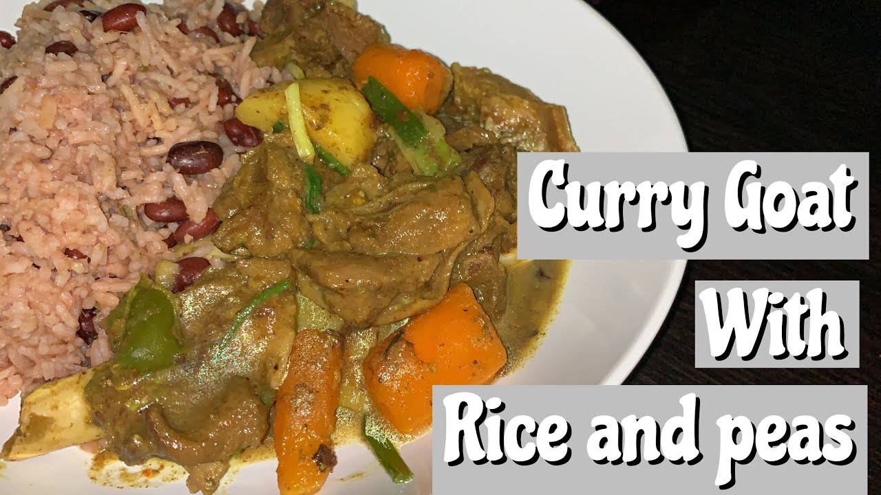 Cook Dinner with Me | Curry Goat with Rice and Peas - YouTube