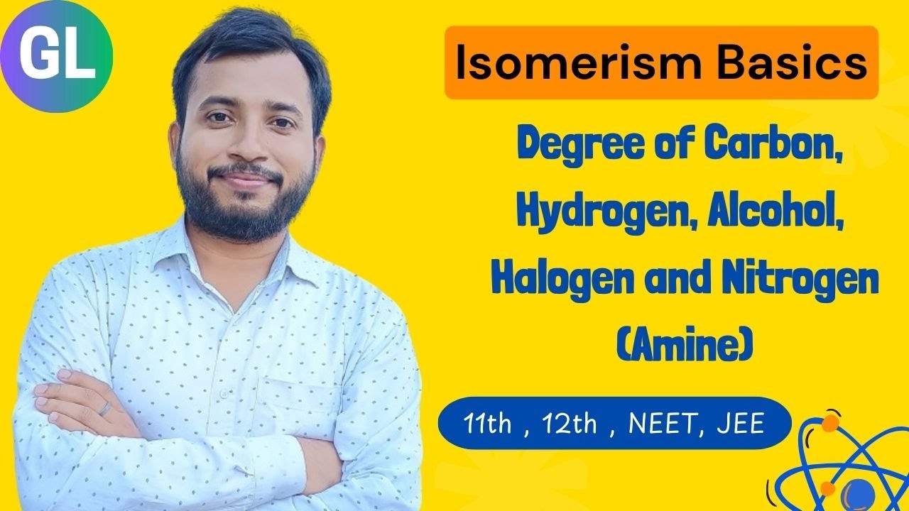 Degree of carbon , alcohol , halogen and amine or nitrogen class 11th ...