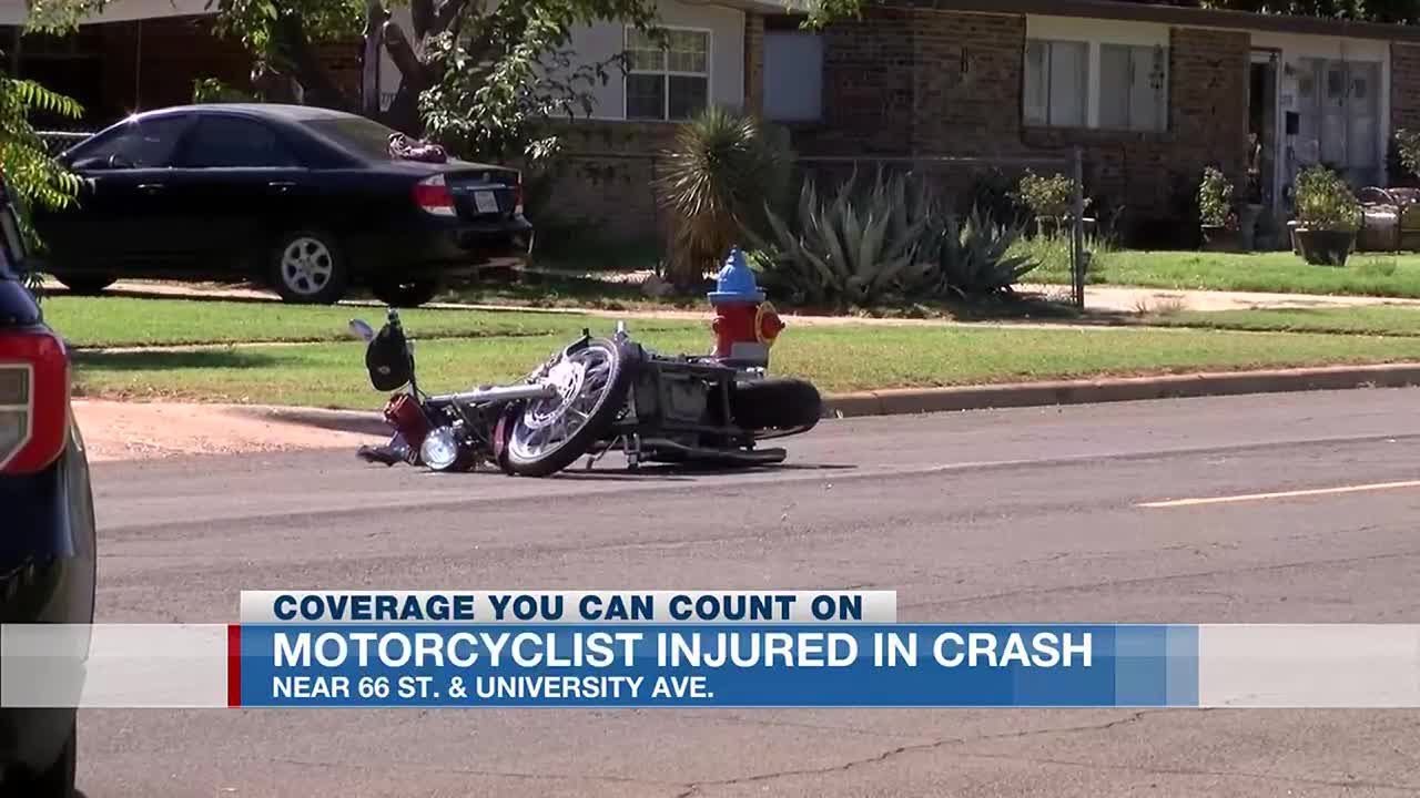Motorcycle rider injured in crash near 66th & University - YouTube