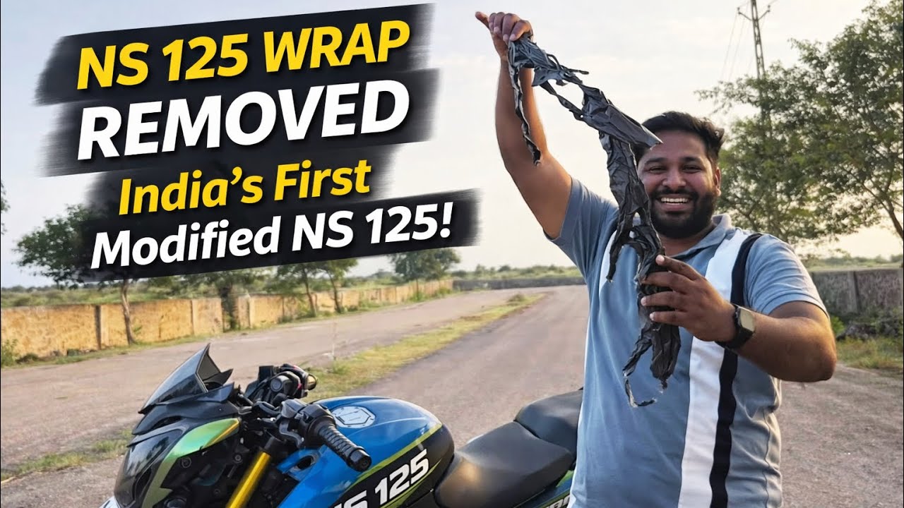 NS 125 Ka Wrap Remove Kar Diya 😱 | India’s First Modified NS 125 ...