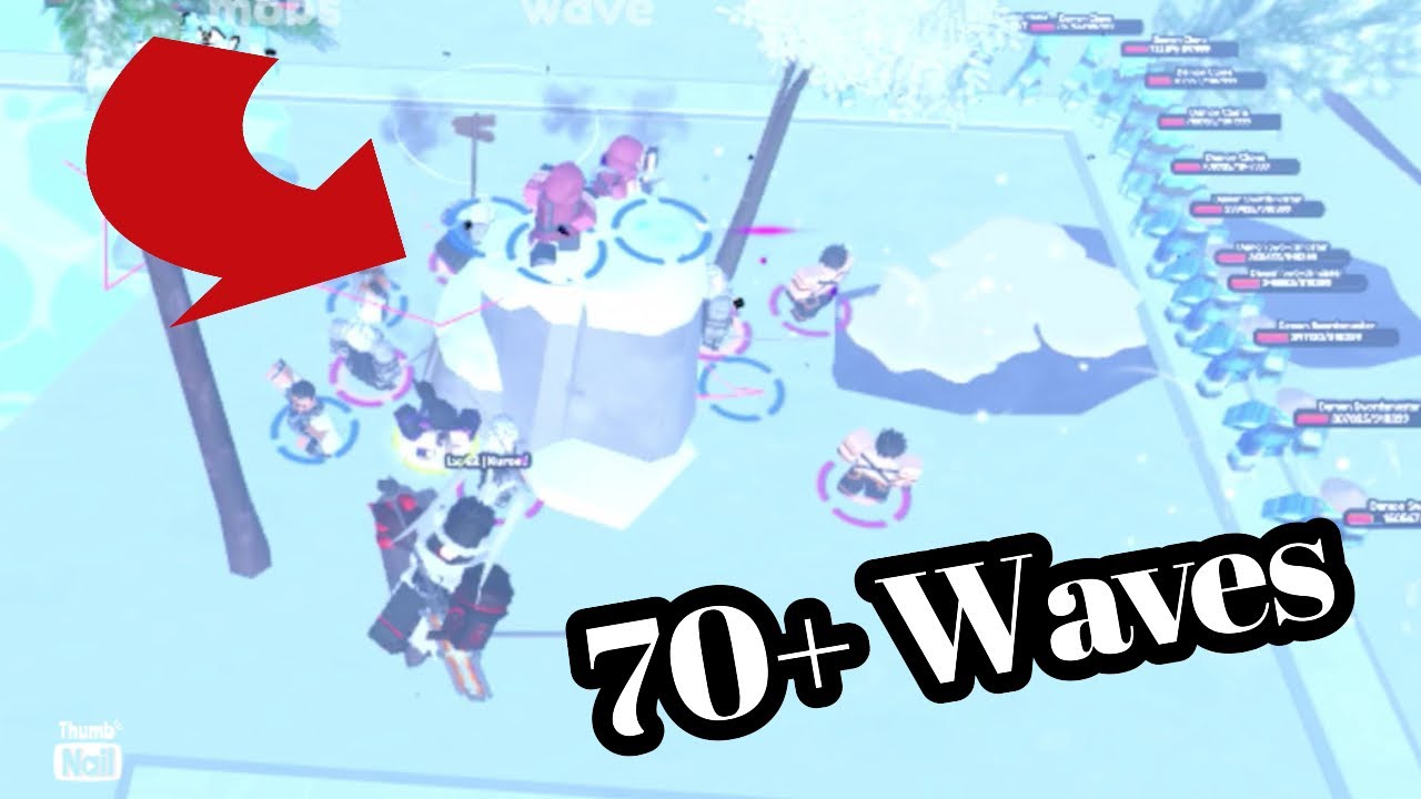 70+ WAVES SNOWY WOODS INFINITE | Roblox Anime Defenders - YouTube