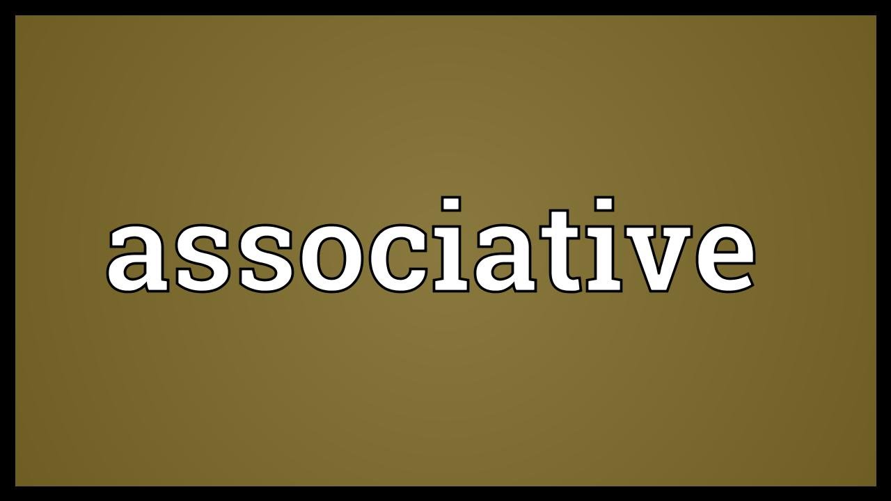 Associative Meaning - YouTube
