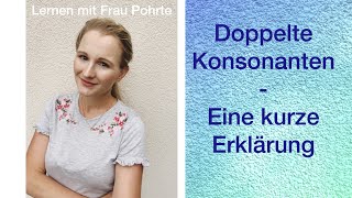 Doppelte Konsonanten (Mitlaute) einfach erklärt | sofat... | Doovi