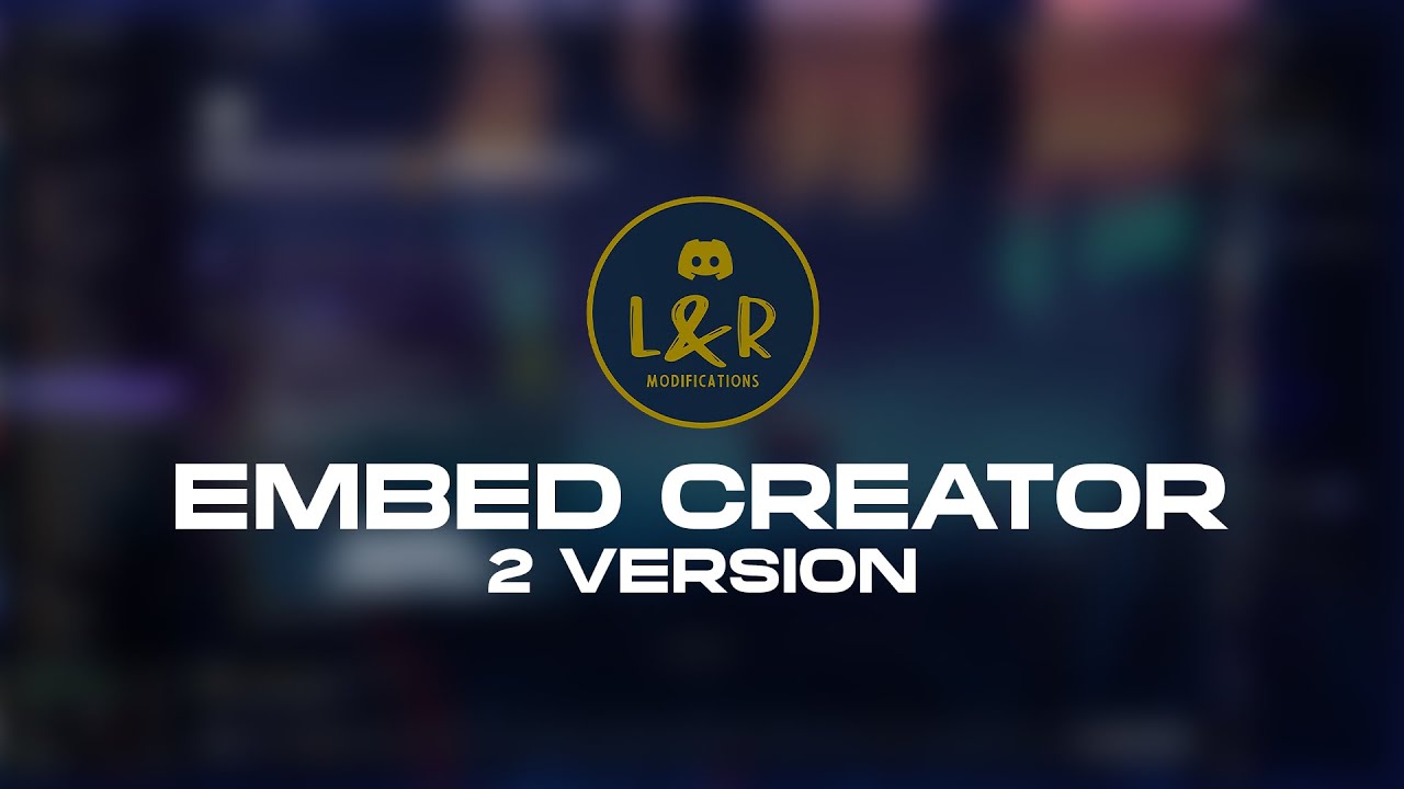 Discord Embed Creator - YouTube
