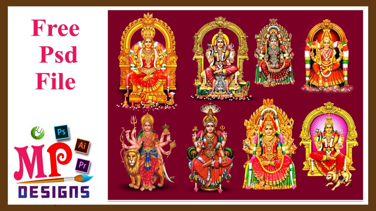 Tamil God Psd | Mariamman Psd | Free Psd File | Mp Designs - YouTube