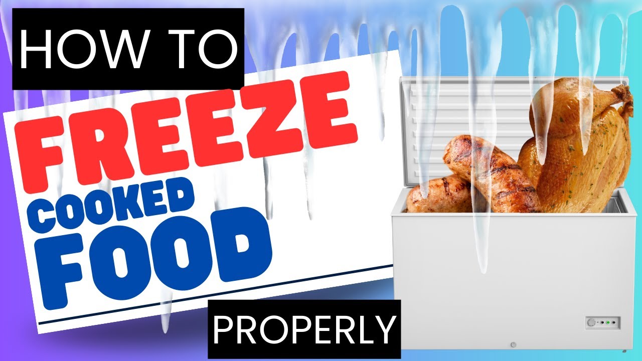 How to safely freeze cooked food! (EASY) - YouTube
